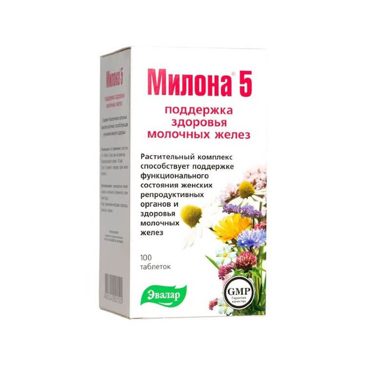 Buy Milona-5 Evalar to preserve a woman's health 100 tablets ...