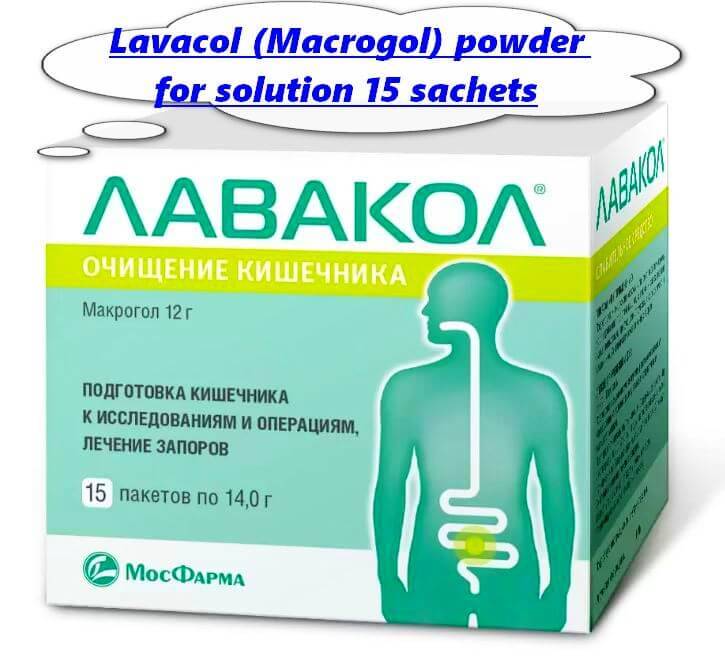 Buy Lavacol (Macrogol) powder for solution 15 sachets - Shopmybuy.com