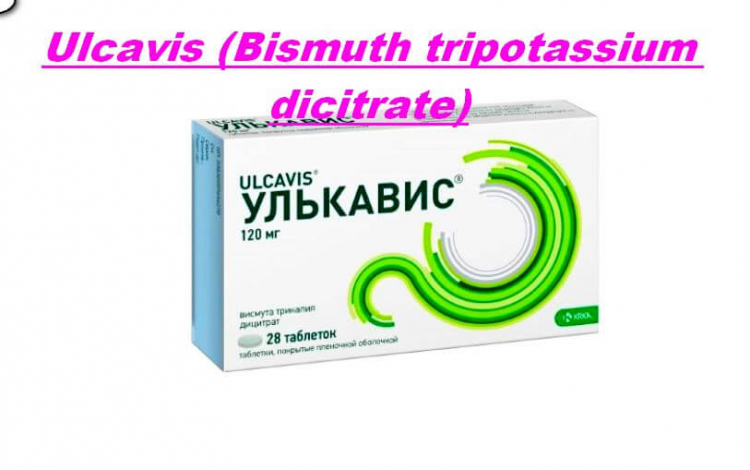 Buy UlcaVis 120 mg (Bismuth tripotassium dicitrate) tablets - Shopmybuy.com