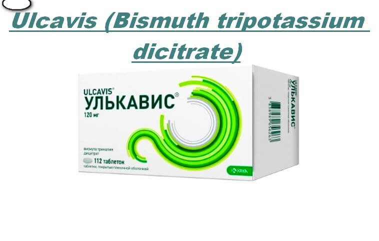 Buy UlcaVis 120 mg (Bismuth tripotassium dicitrate) tablets - Shopmybuy.com