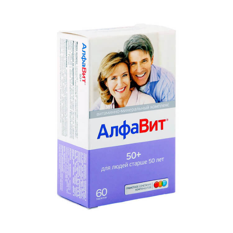 Buy Alfavit for people over 50, vitamins and mineralsl 60 tablets ...