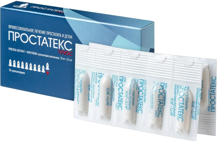 Buy Prostatex Plus (tamsulosin, prostate extract) rectal suppositories ...