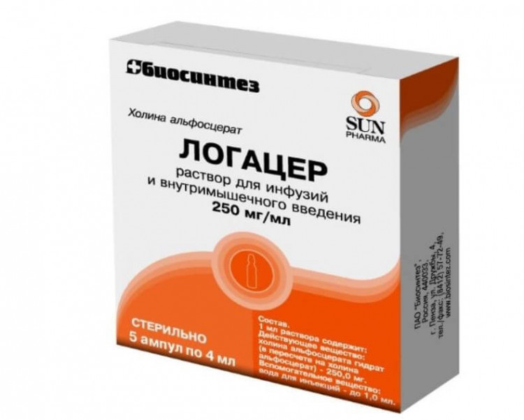 Buy Logacer (Choline alfoscerate) solution 250 mg - Shopmybuy.com