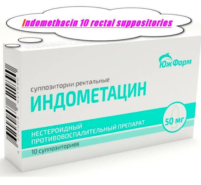 Buy Indomethacin 10 rectal suppositories - Shopmybuy.com